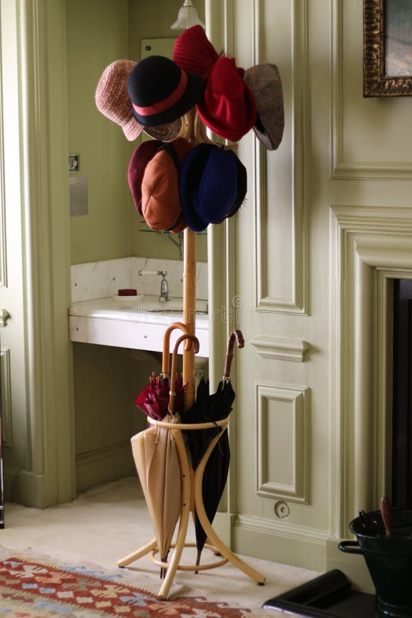 Vertical Shot of a Hat Stand Stock Image - Image of style, vertical ...
