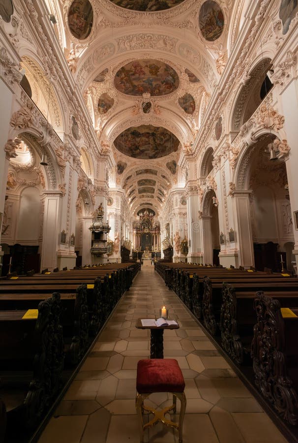 Vertical Shot of the Interiors of a Monastery Editorial Image - Image ...