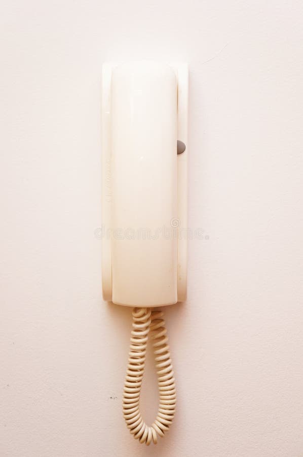 Vertical Shot of an Interphone Handset Intercom System Stock Photo ...