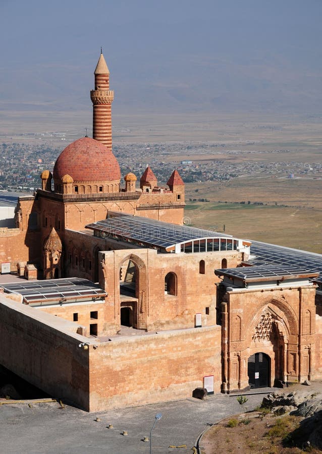 Vertical Shot of the Ishak Pasha Palace in Turkey Stock Image - Image ...