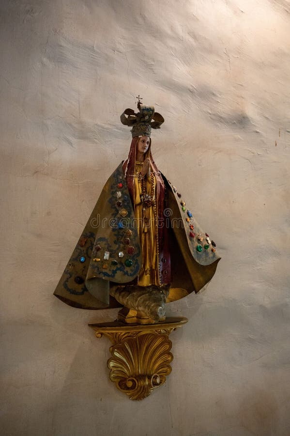Vertical Shot of a Jesus Christ Statue in a Old Pueblo Editorial ...