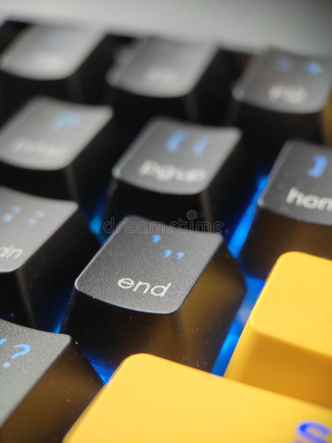 Vertical Shot of a Key on a Computer Keyboard Stock Photo - Image of ...