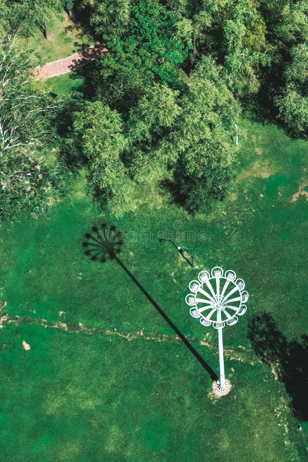 Vertical Shot of the Kinetic Sculptures with Its Reflection on the ...