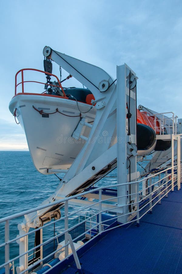 Lifeboat is on Board Cruise Ship Stock Image - Image of cabin, comfort ...