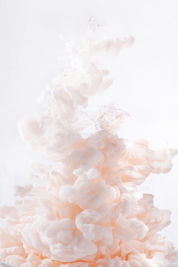Vertical Shot of Light Pink Ink in the Water Stock Photo - Image of ...