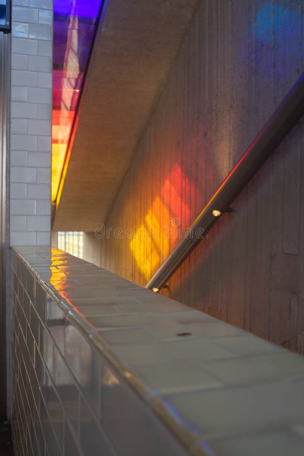 Vertical Shot of Light Reflecting on the Wall in Amsterdam South-East ...