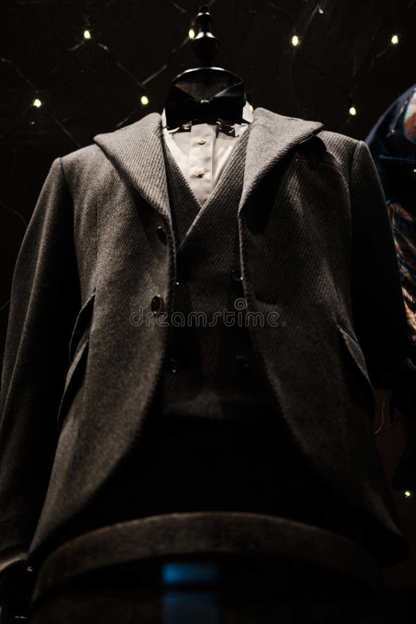 Vertical Shot of Luxurious Suites in the Shop Stock Photo - Image of ...