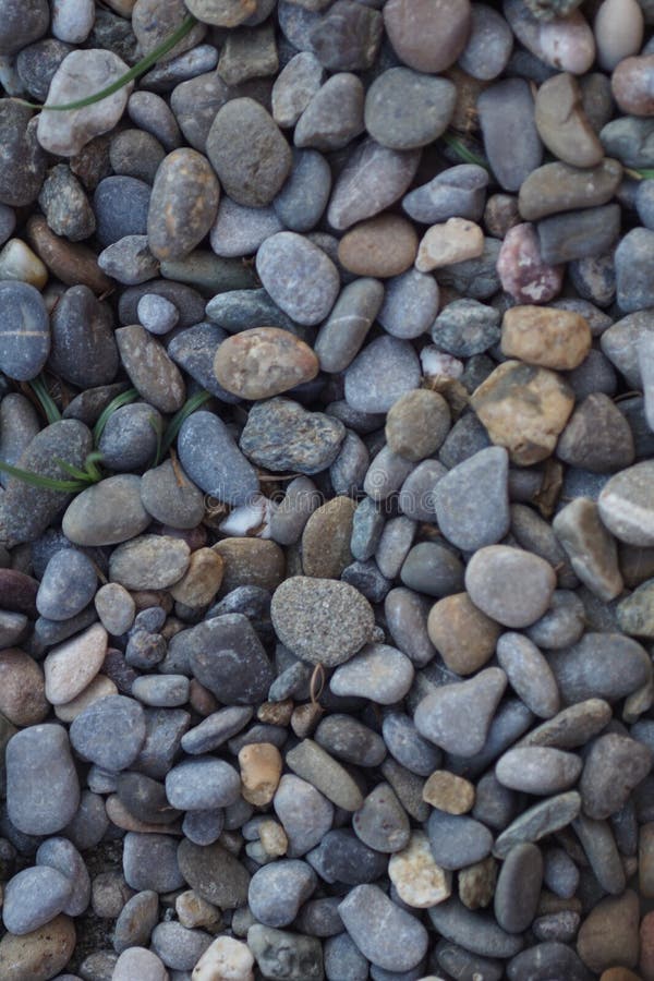 Vertical Shot of Many Sandstones and Granite Round Stones of Various ...