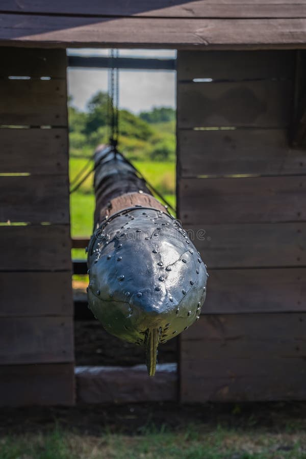 Battering-ram in a Medieval Citadel Stock Image - Image of landmark ...