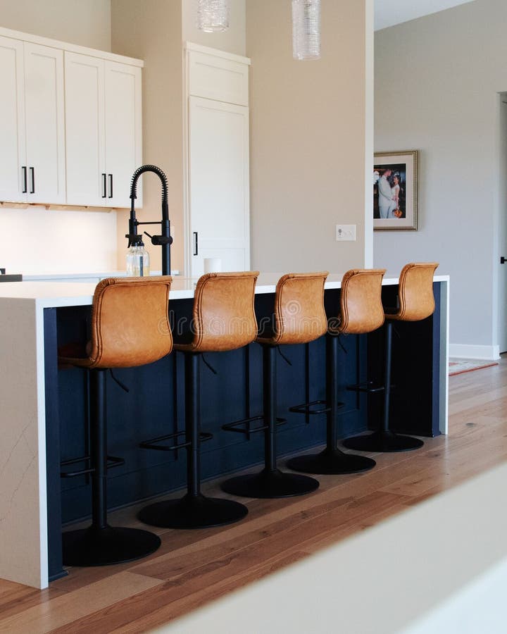 Vertical Shot of a Modern Kitchen Interior Design Editorial Photo ...