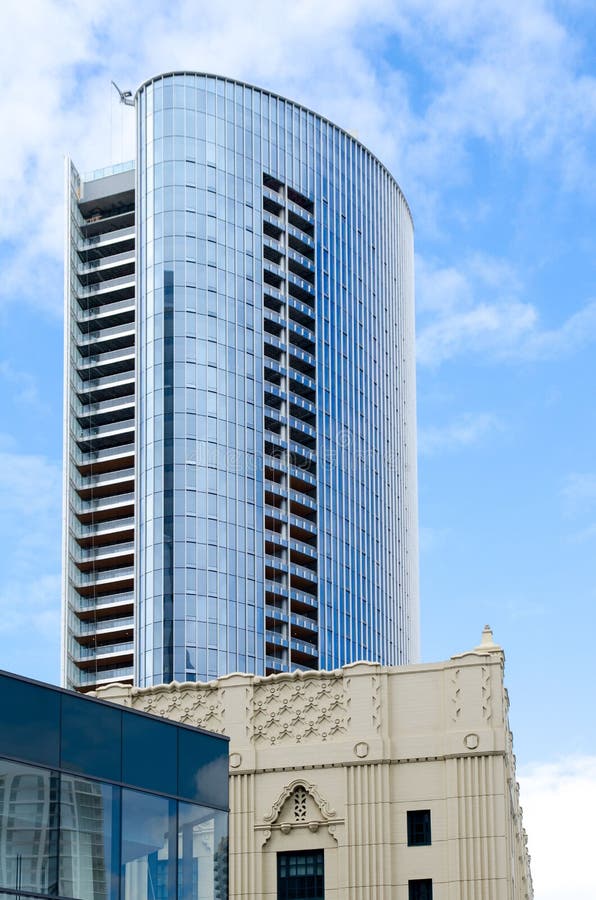 Vertical Shot of a Modern Office Building Stock Image - Image of ...
