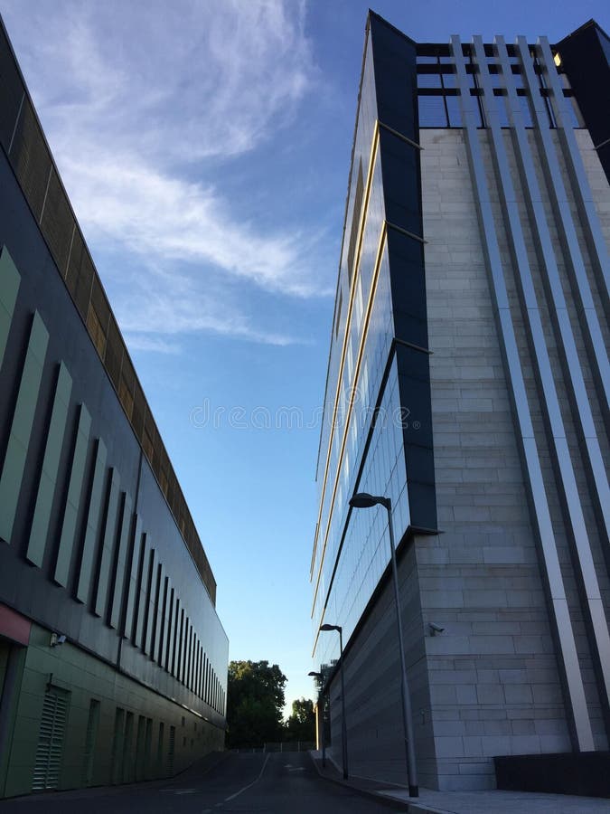 Vertical Shot of Modern Urban Buildings Stock Photo - Image of ...