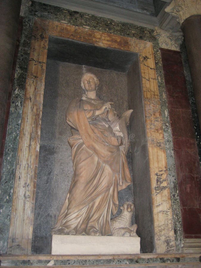 Vertical Shot of a Monument Inside Pantheon, Rome Editorial Image ...