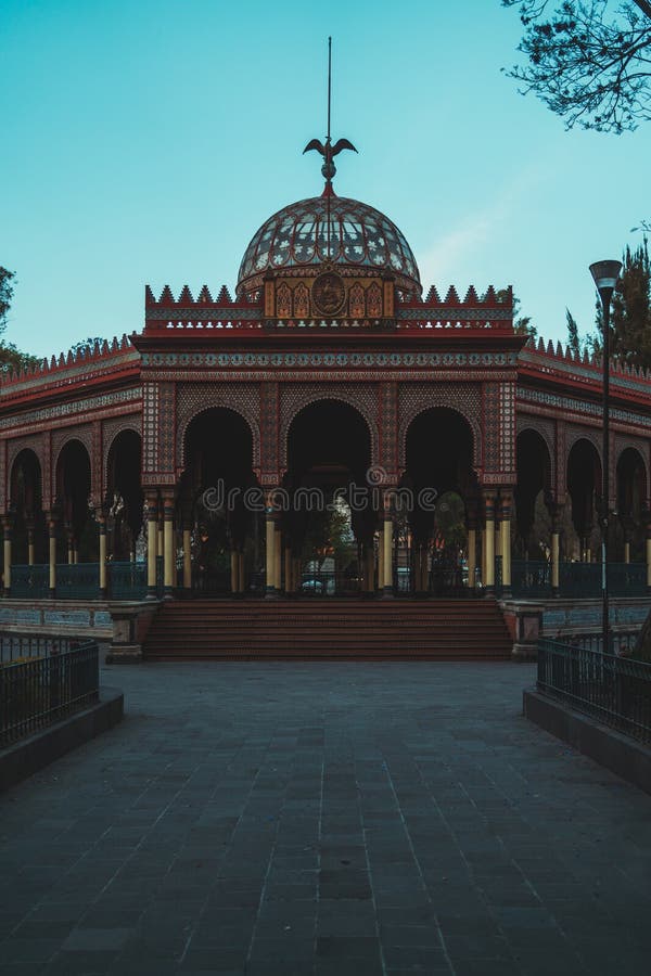 Vertical Shot of Morisco Kiosk. Mexico City Stock Photo - Image of trip ...