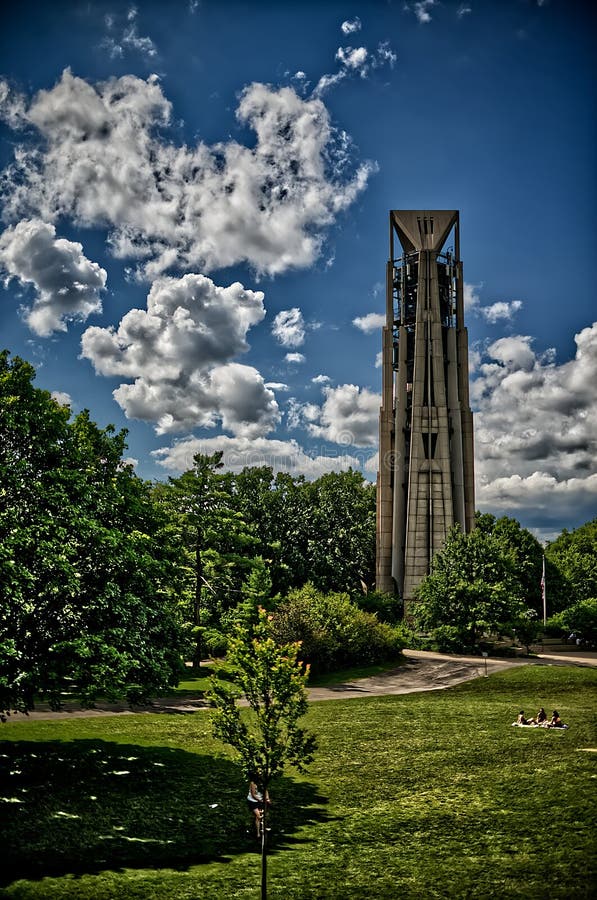 Vertical Shot of the Moser Tower in Naperville, Illinois Stock Photo ...