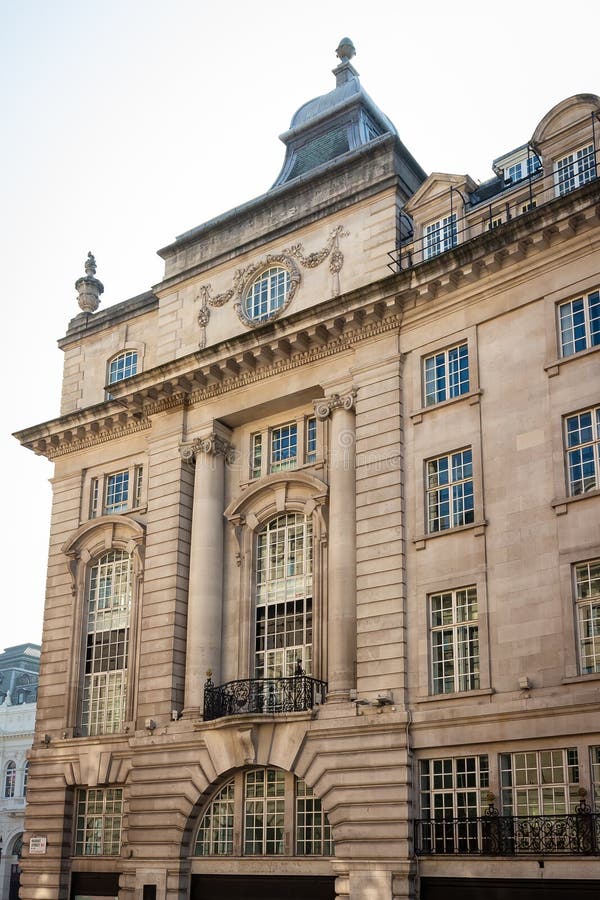 Facade of an Old Multi-storey Residential Building with Balconie Stock ...