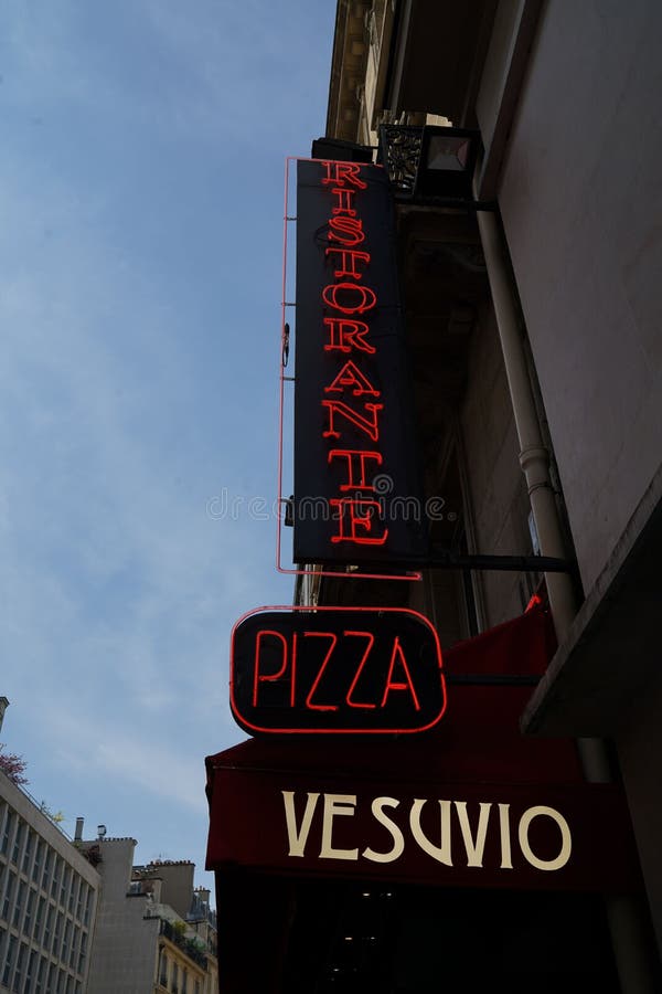 Neon Pizza Sign in Ancoats - Manchester Editorial Stock Image - Image ...