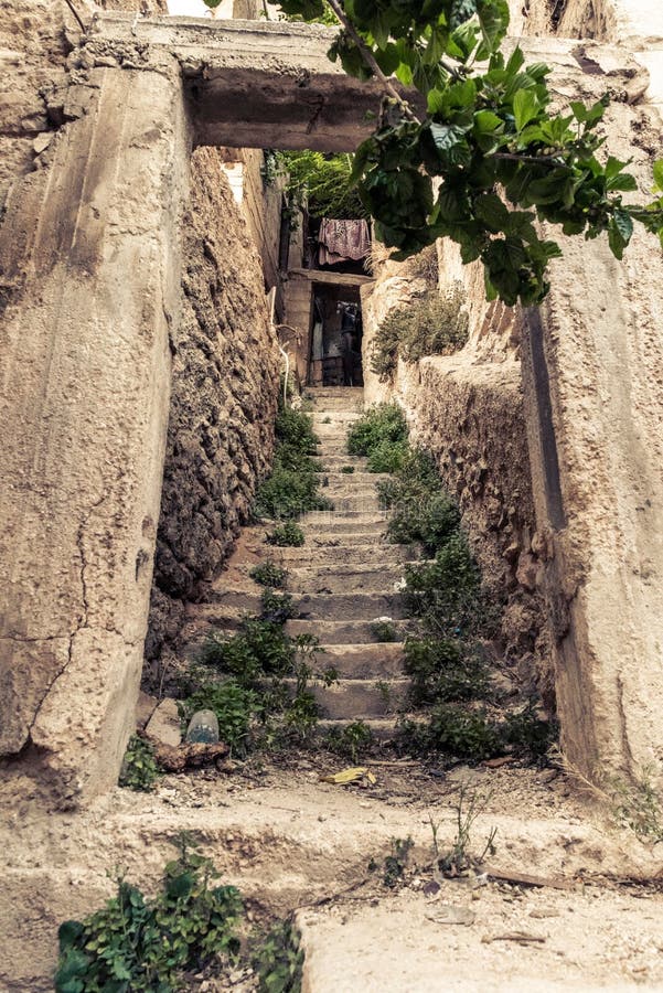 Vertical Shot of the Old Rock Stairs Stock Photo - Image of antique ...