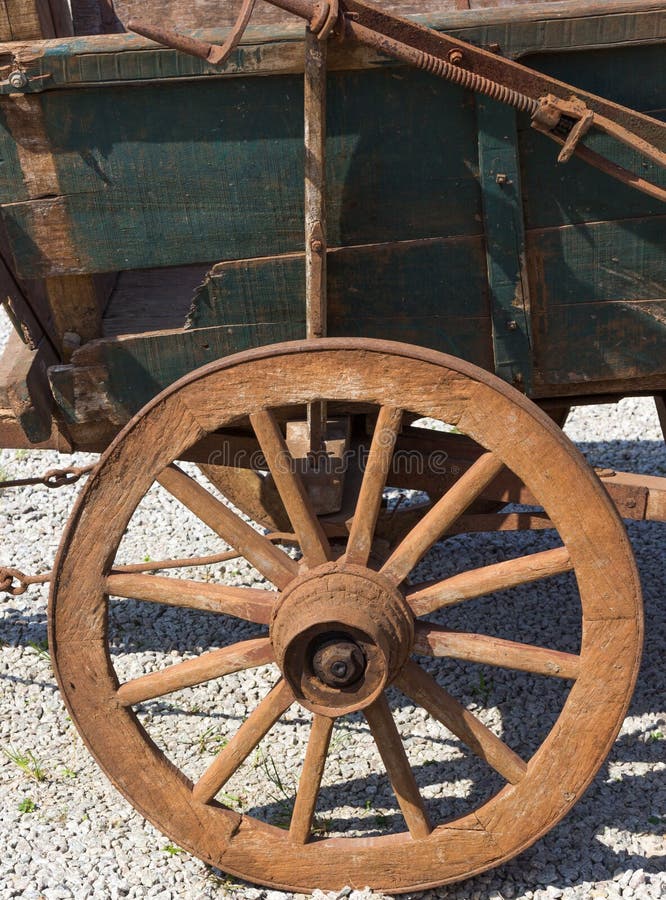 Vertical Shot of an Old and Rusted Wagon Stock Image - Image of rusted ...