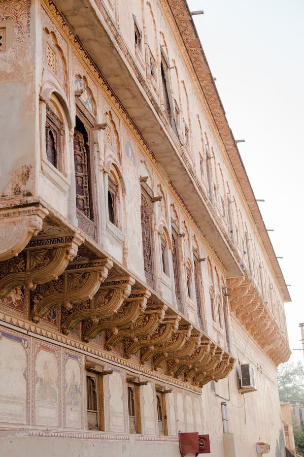 Vertical Shot of an Old Traditional Building in Rajasthan, India Stock ...