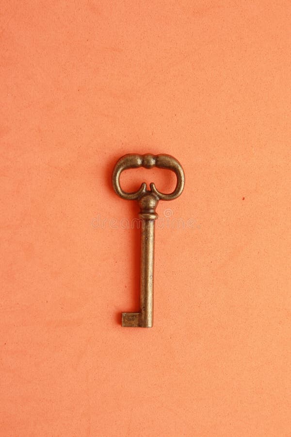 Vertical Shot of an Old Vintage Key Stock Photo - Image of vertical ...