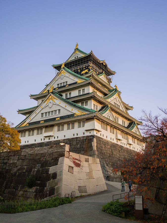 Vertical Shot of the Osaka Castle Park Editorial Photography - Image of ...