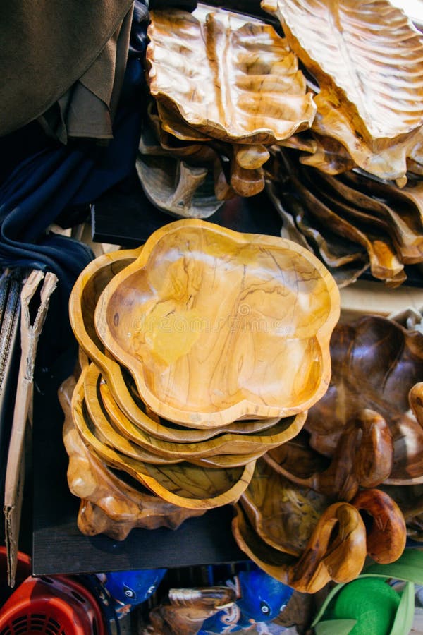 Vertical Shot of Painted Clay Plates Stock Image - Image of vintage ...