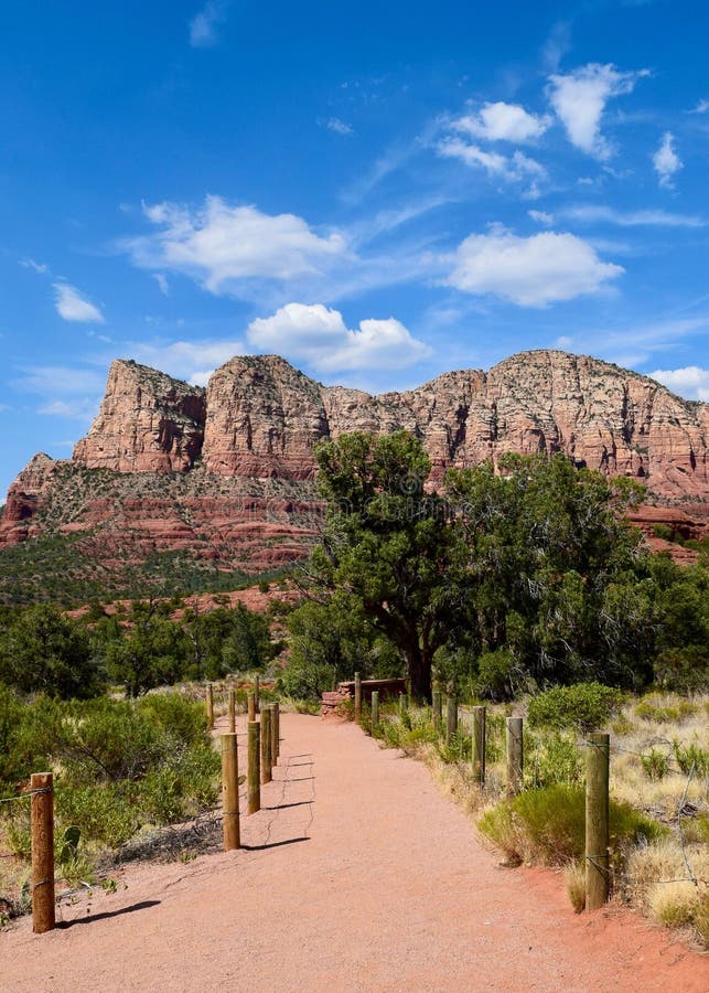 Vertical Shot of a Pathway Leading To the Canyon Stock Photo - Image of ...