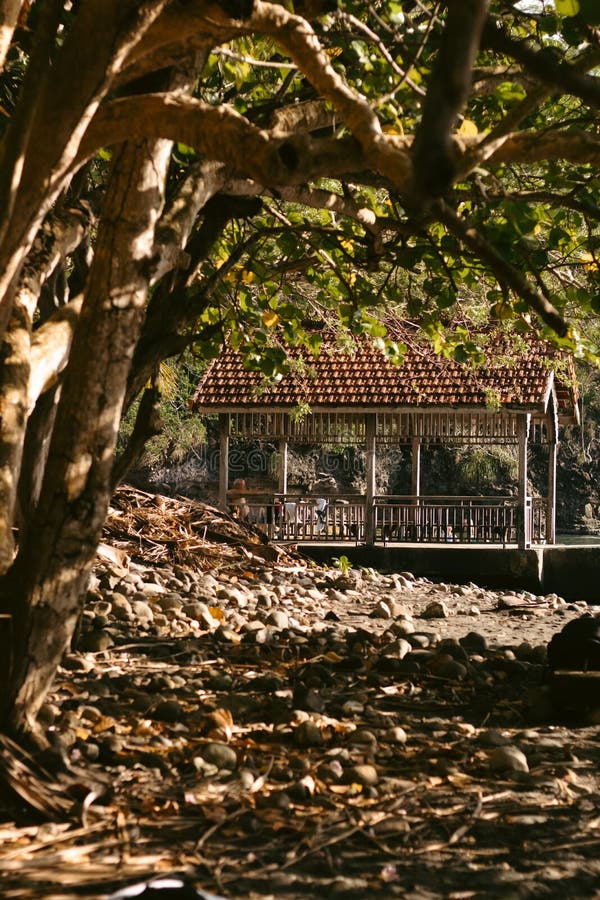 Vertical Shot of the Pavilion in the Park Stock Photo - Image of ...