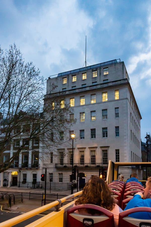 Vertical Shot of People on the Bus Watching the Building Editorial ...