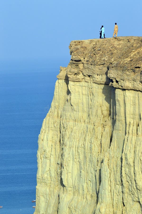 People on the cliff stock photo. Image of group, park - 2309120