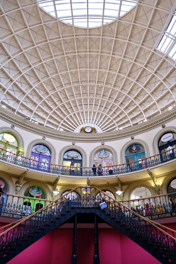 The Inside of Leeds Corn Exchange Stock Image - Image of exchange ...