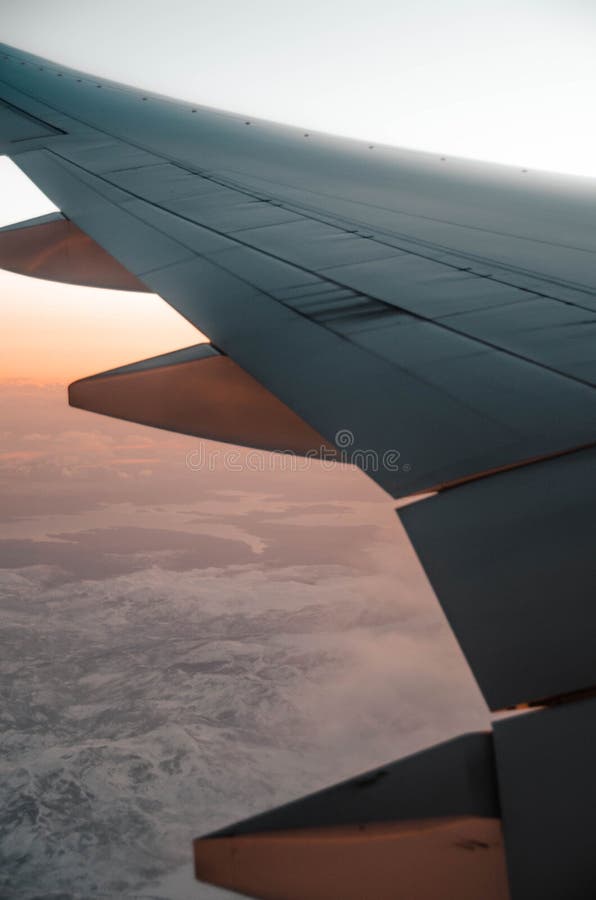 Vertical Shot of a Plane Wind from the Window. Suitable for Wallpaper ...
