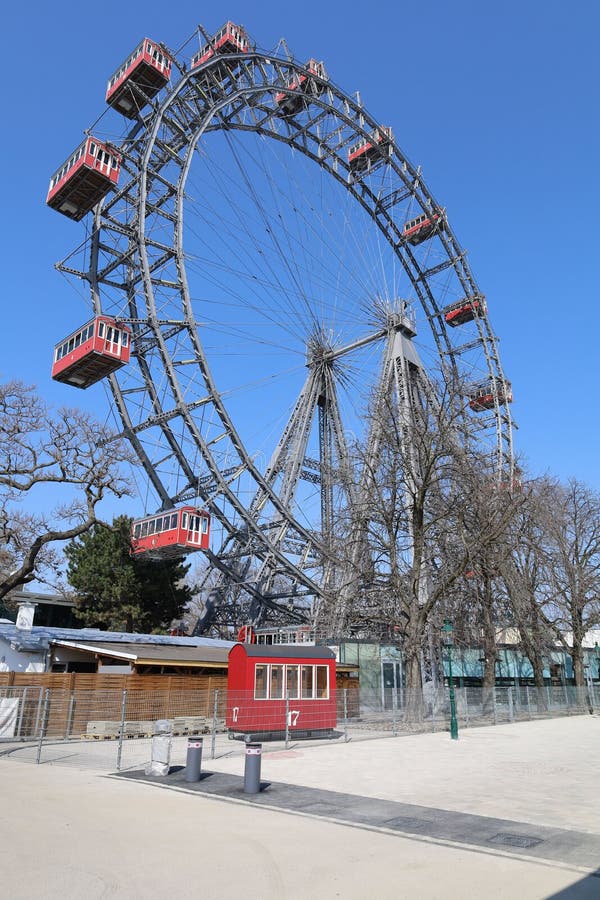 Vertical Shot of the Prater Ferris Wheel during Daytime, Vienna ...