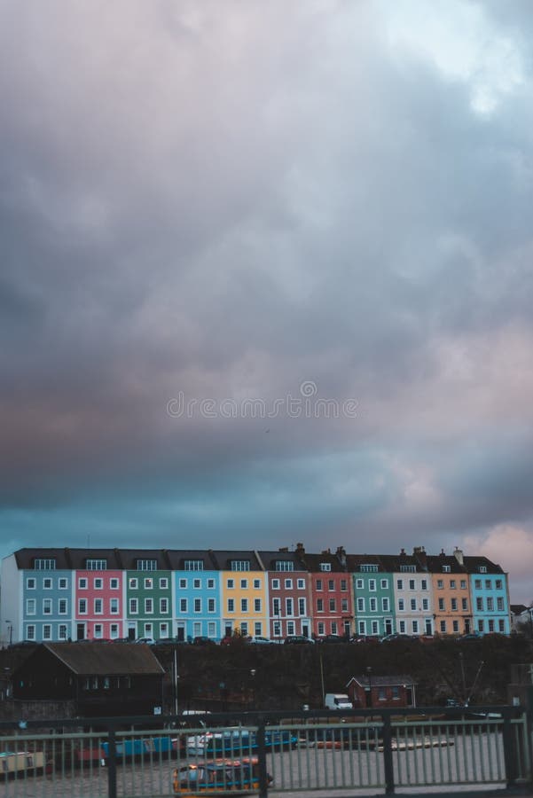 Vertical Shot of the Queen Square in Bristol, UK Under a Clouded Sky ...