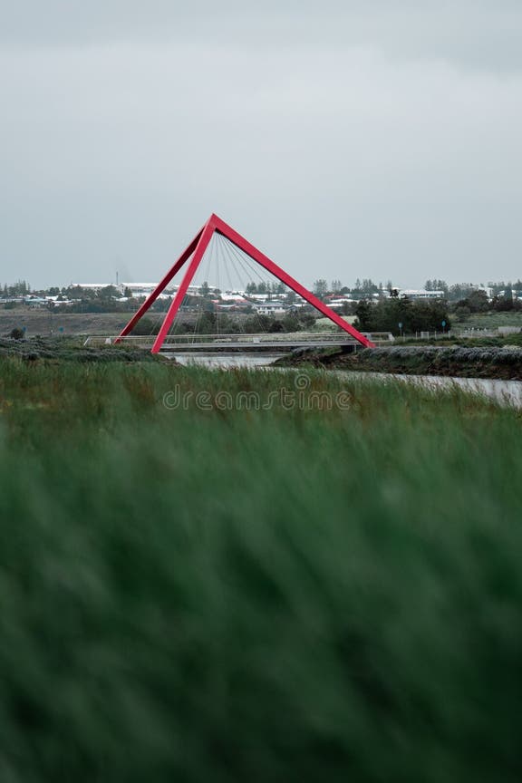 Vertical Shot of Red Pyramid Bridge Editorial Photography - Image of ...