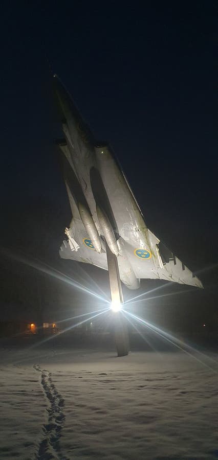 Vertical Shot of a Rocket Flying in the Air at Night Stock Photo ...