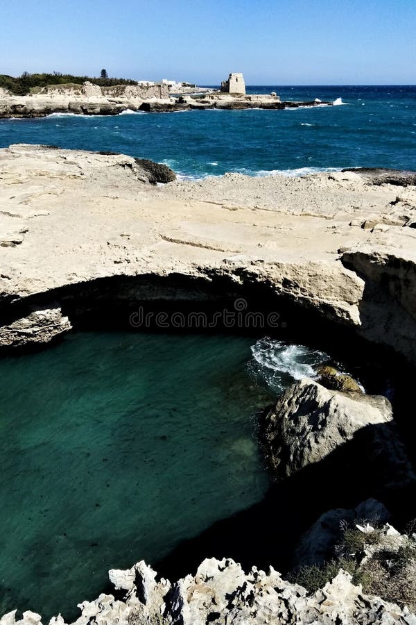 Vertical Shot of a Rocky Beach Scenery - Paradise on Earth Stock Photo ...