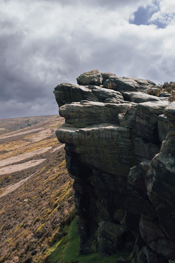 Vertical Shot of a Rocky Cliff Under a Cloudy Sky Stock Photo - Image ... Vertical Shot of a Rocky Cliff Under a Cloudy Sky Stock Photo - Image ...