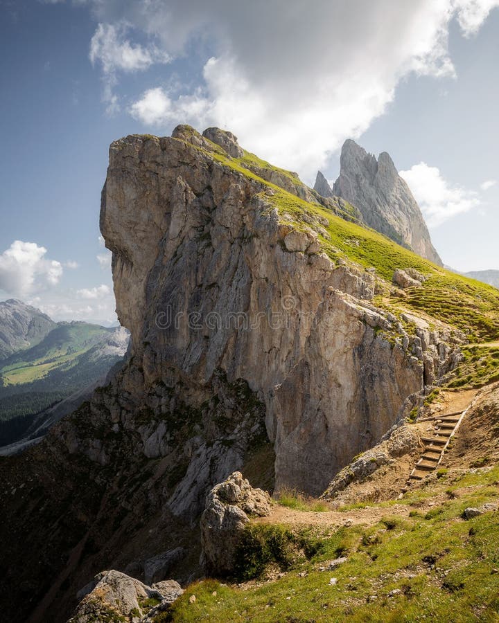 Vertical Shot of a Rocky Edge of a Mountain Stock Image - Image of high, autumn: 263937739