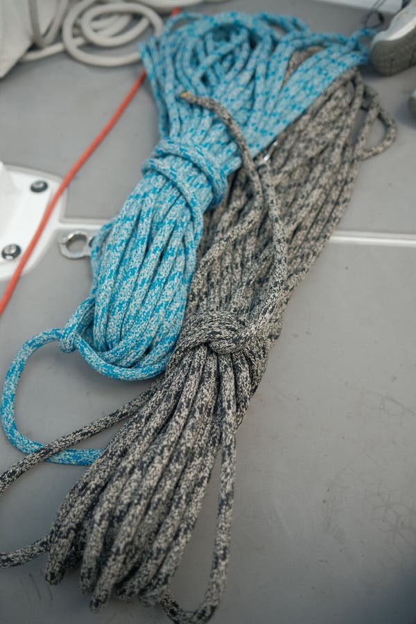 Vertical Shot of Ropes on a Ship Stock Image - Image of background ...