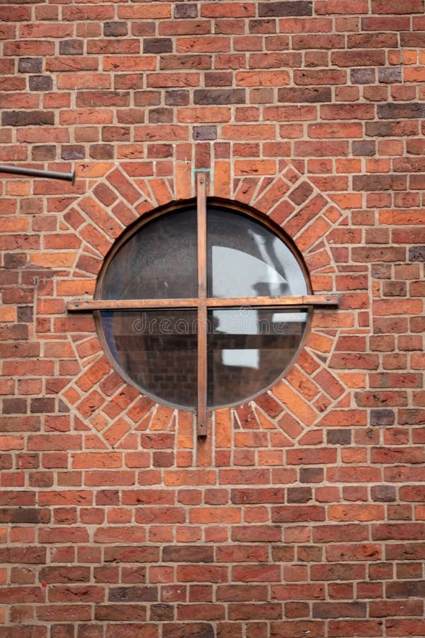 Vertical Shot Round Window Brick Wall Stock Photos - Free & Royalty ...
