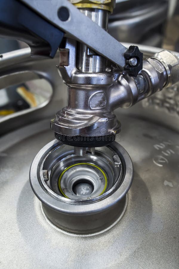 Vertical Shot of a S Type Keg with Detached Coupler Stock Photo - Image ...