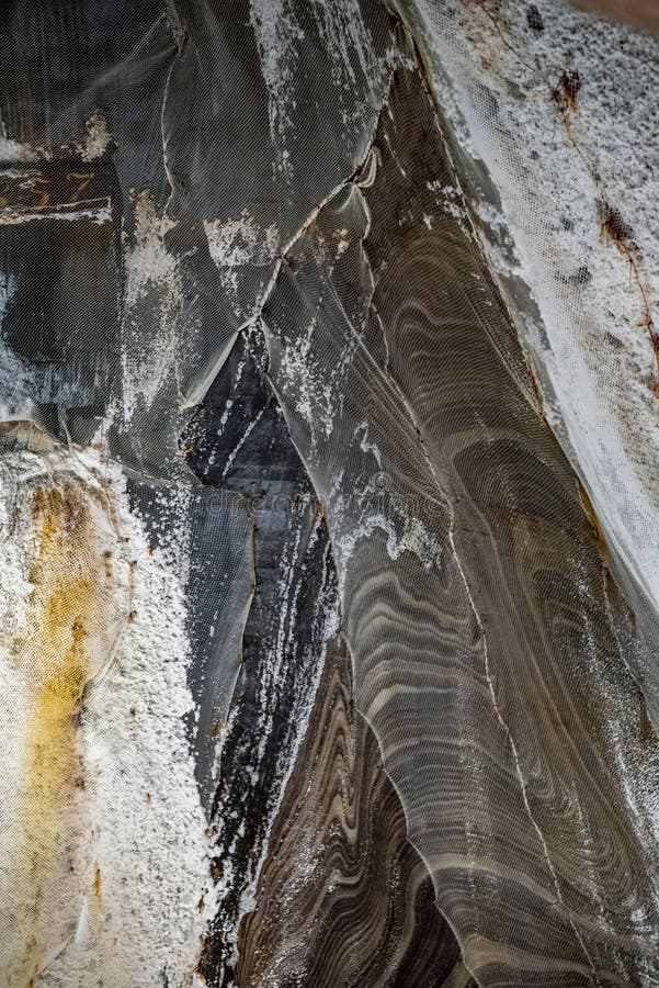 Vertical Shot of a Salt Mine Wall with Beautiful Textures and Patterns ...