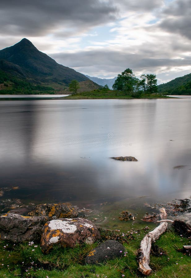 Vertical Shot of Scenic Loch Leven in Scotland Stock Photo - Image of ...