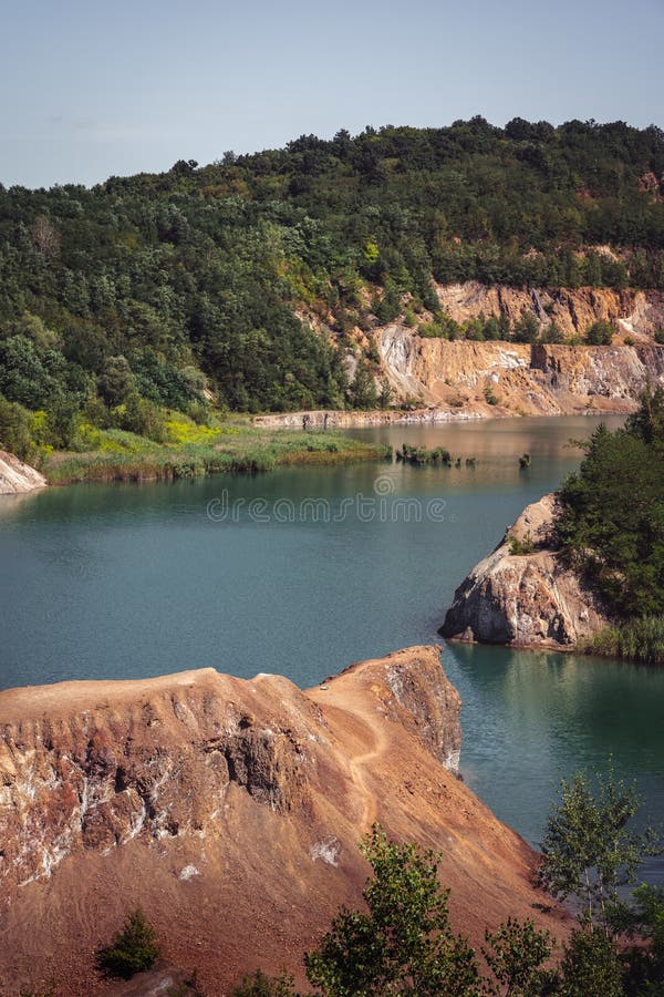 Vertical Shot of Seaside and Cliffs Stock Photo - Image of cliffs ...