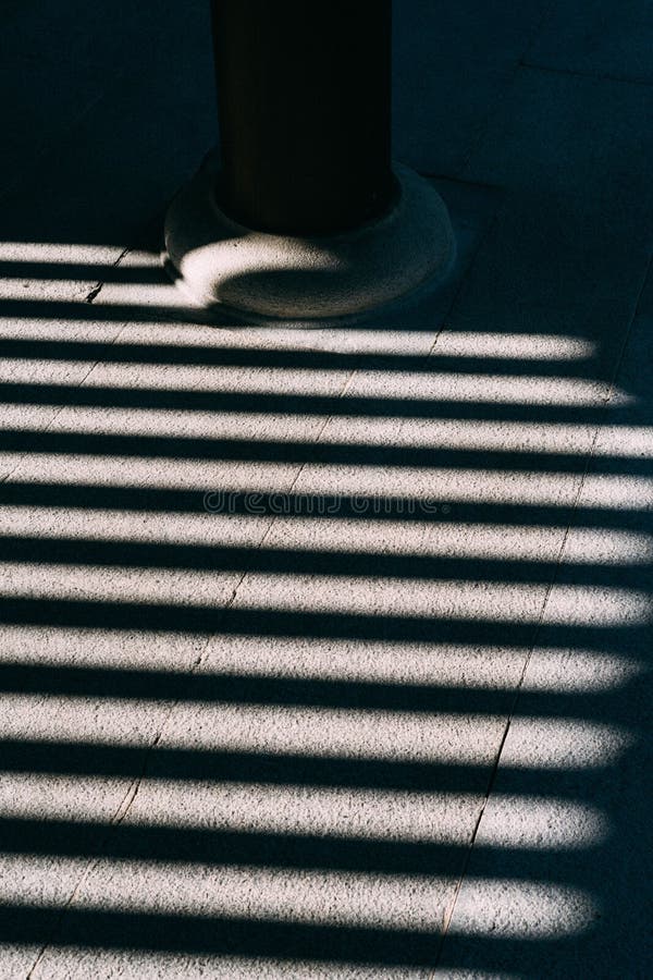 Vertical Shot of Shadows on the Floor Stock Image - Image of geometric ...