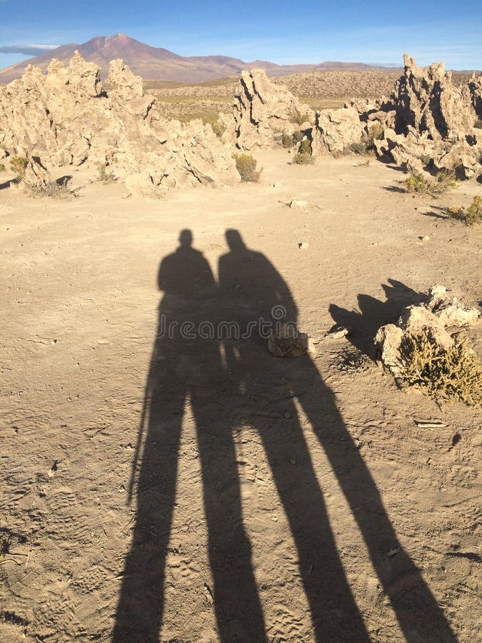 Vertical Shot of Shadows of Two Young People Stock Photo - Image of ...