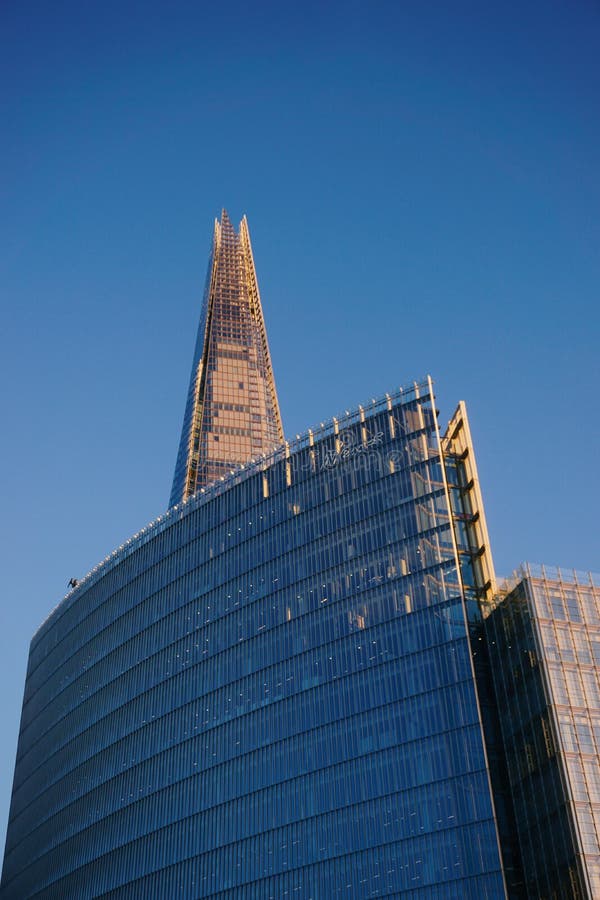Vertical Shot of the Shard Building in London Editorial Image - Image ...