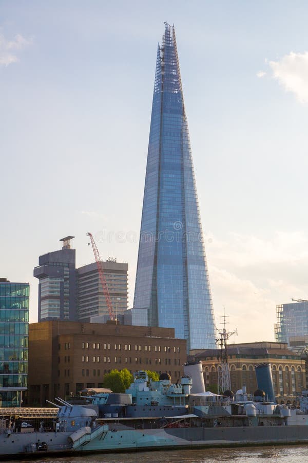 Vertical Shot of the Shard Skyscraper in London Editorial Image - Image ...
